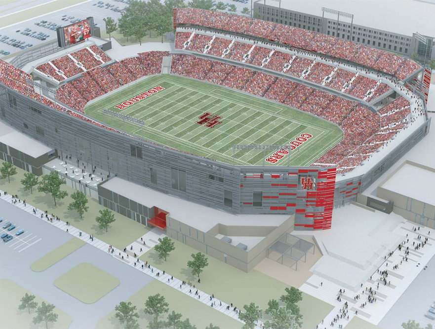 U of H Stadium - 360 degree video - Houston, Texas - Reality IMT